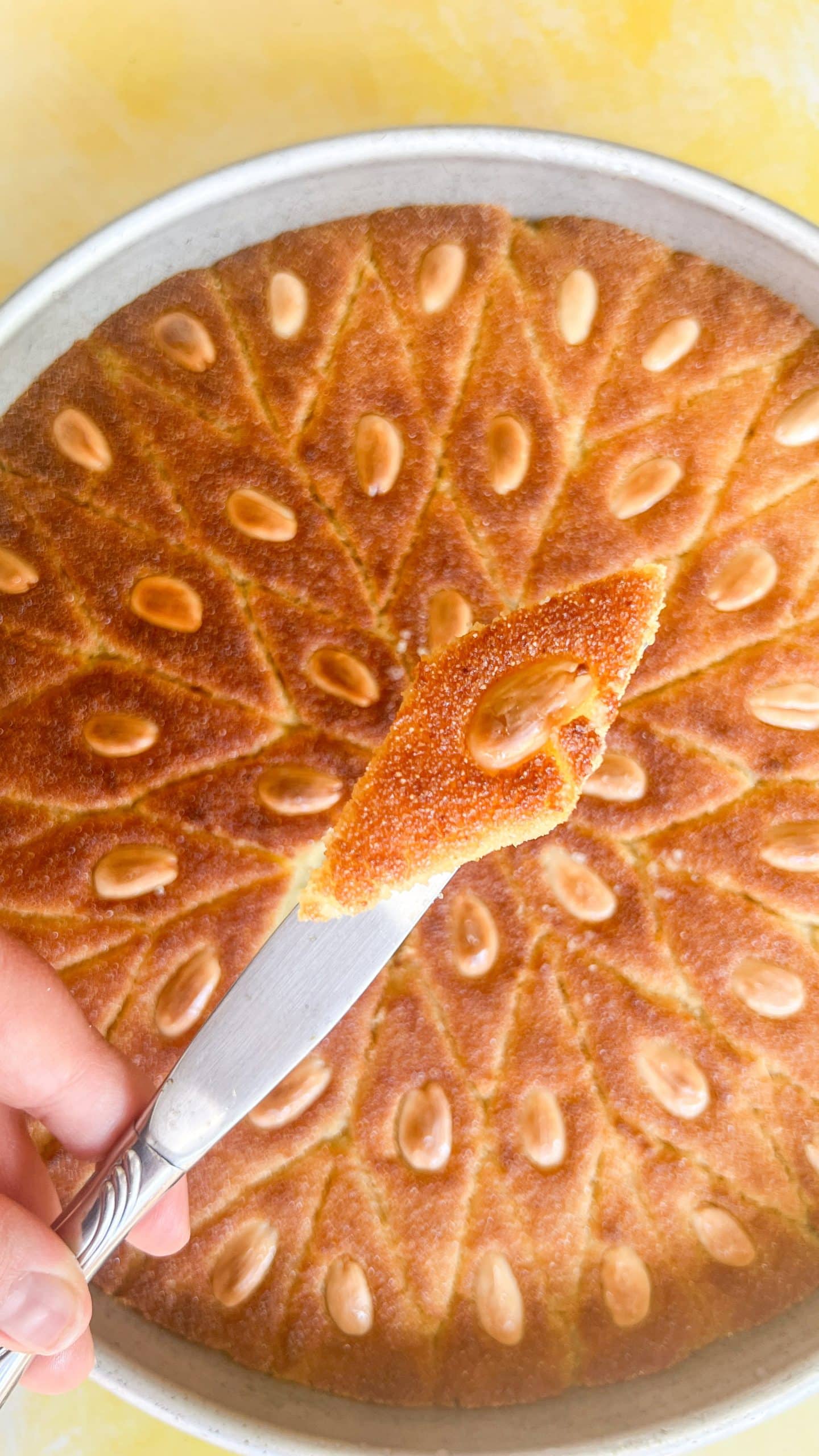Basbousa / Hareeseh - Middle Eastern semolina yogurt cake - The Bite ...